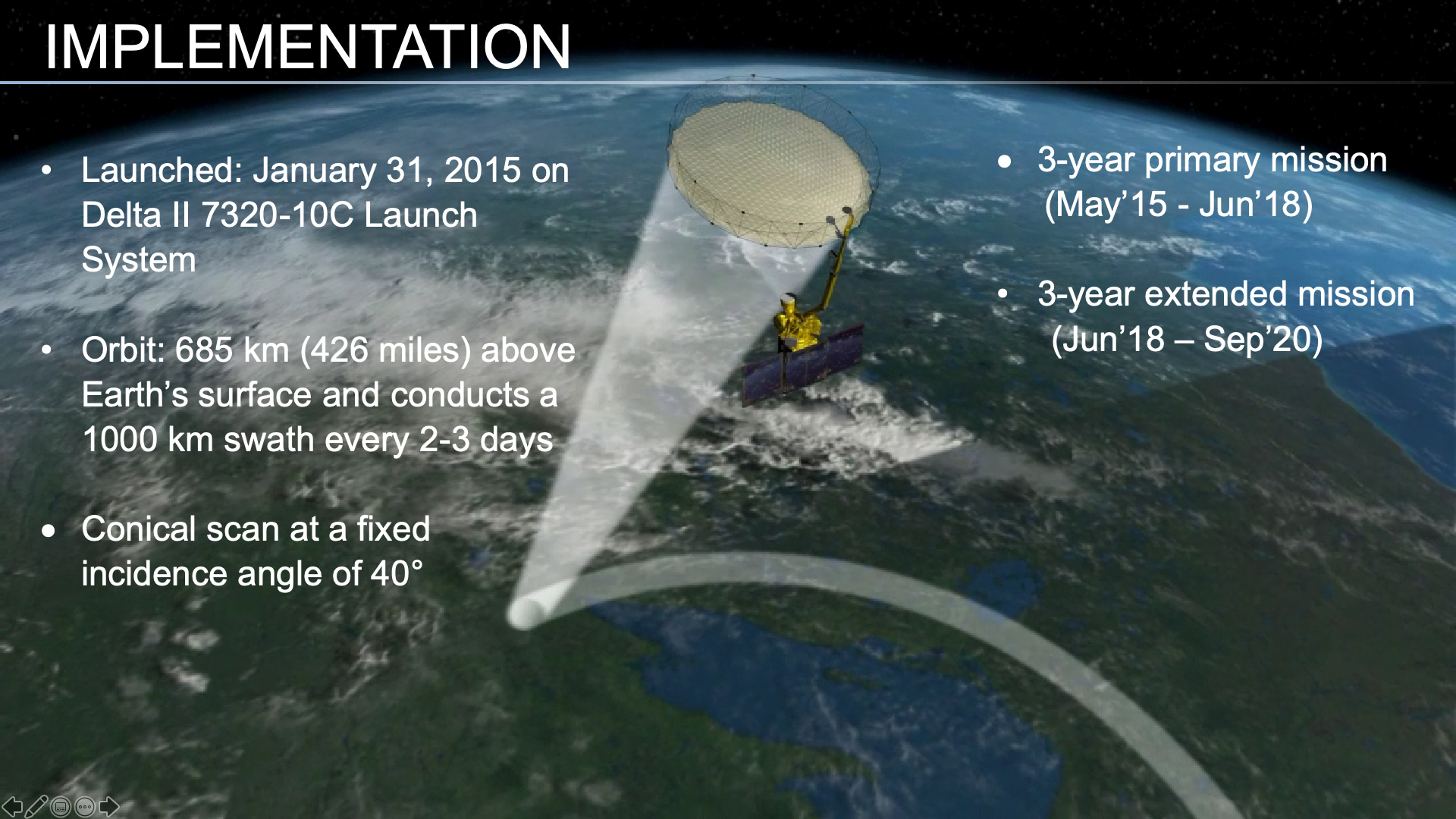 Implementation - Launch and Orbit | JPL Earth Science