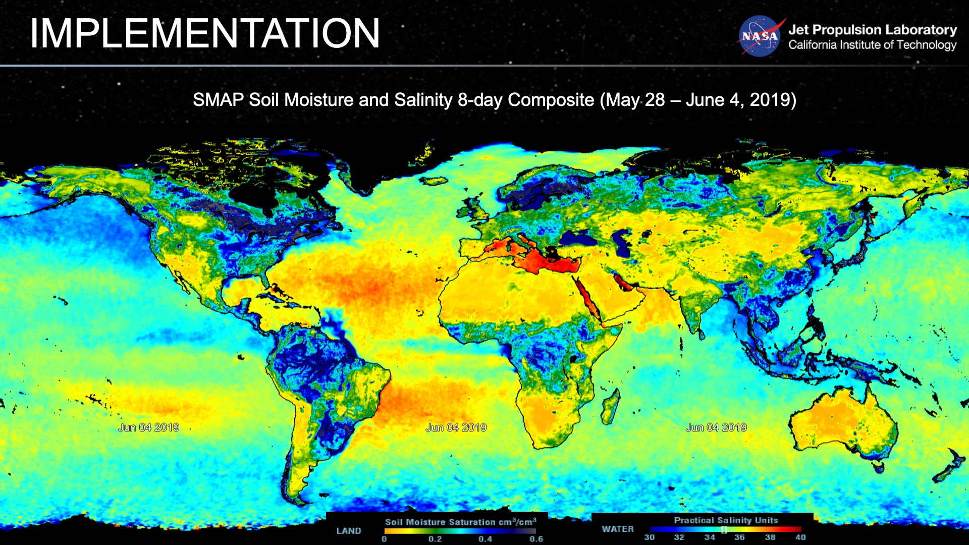 Implementation - SMAP Soil Moisture and Salinity 8-day Composite | JPL ...