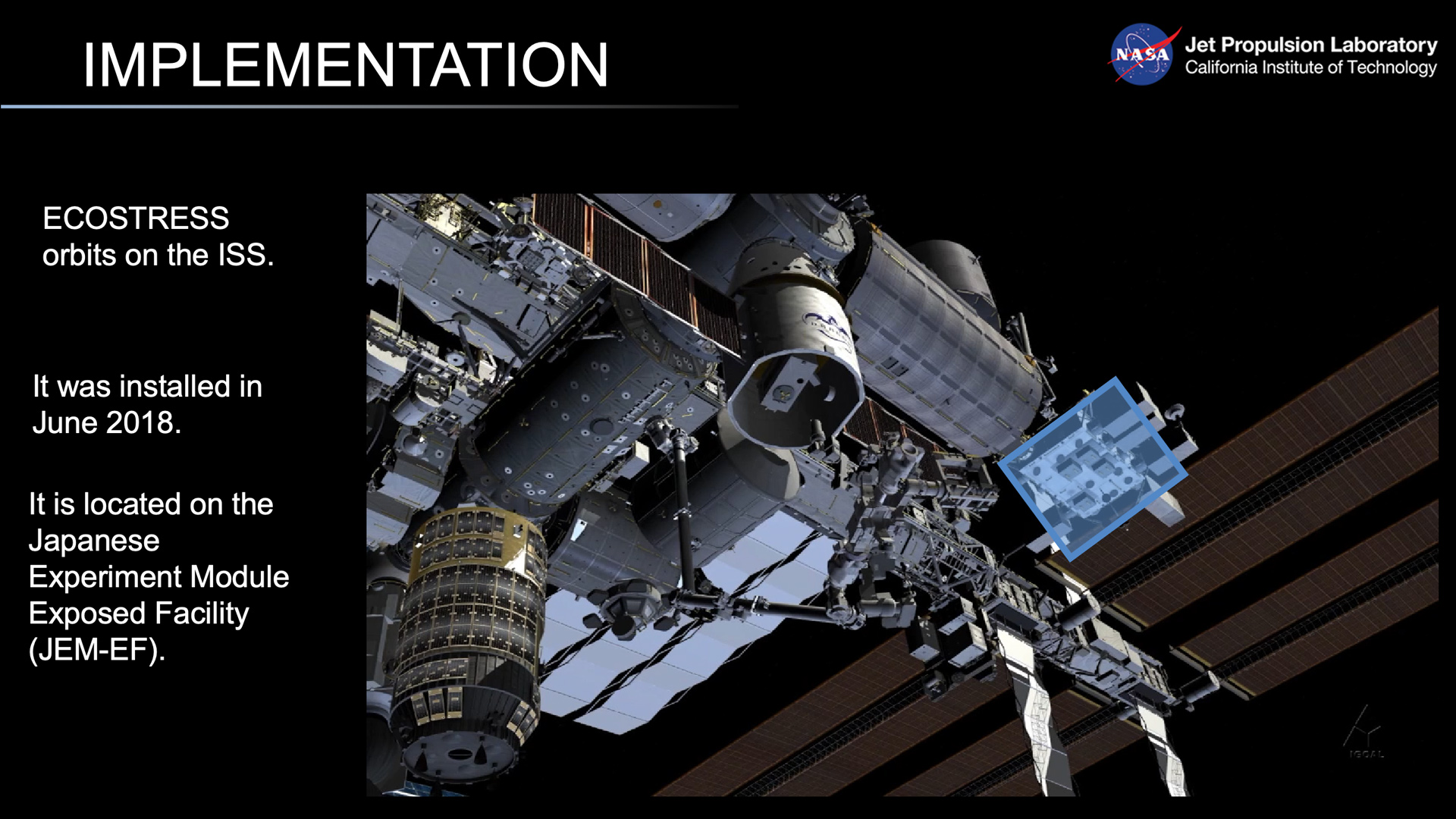 Implementation | JPL Earth Science
