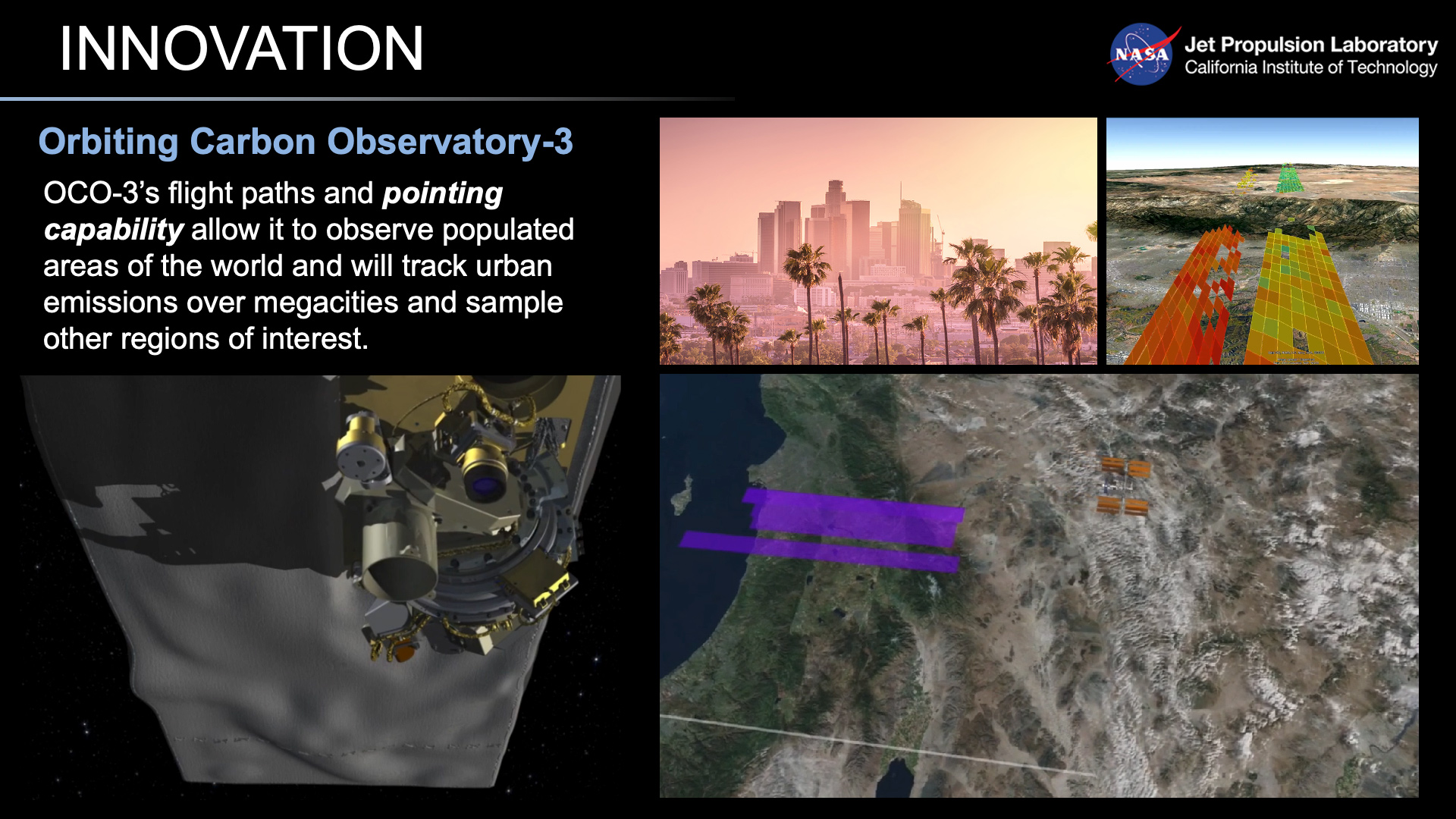Innovation - Orbiting Carbon Observatory-3 | JPL Earth Science